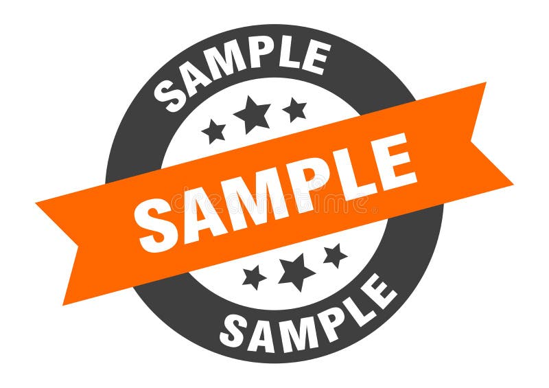 Sample Sign Sticker. Stamp Vector Texture. Stock Vector - Illustration ...