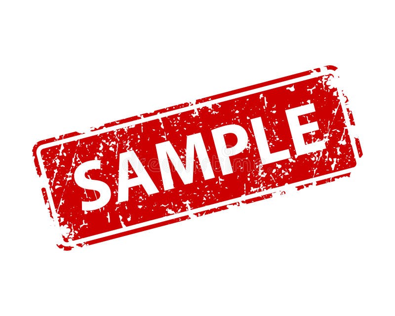 Sample Sign Sticker. Stamp Vector Texture. Stock Vector - Illustration ...