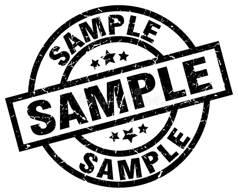 Sample grunge stamp stock vector. Illustration of graphics - 195734256