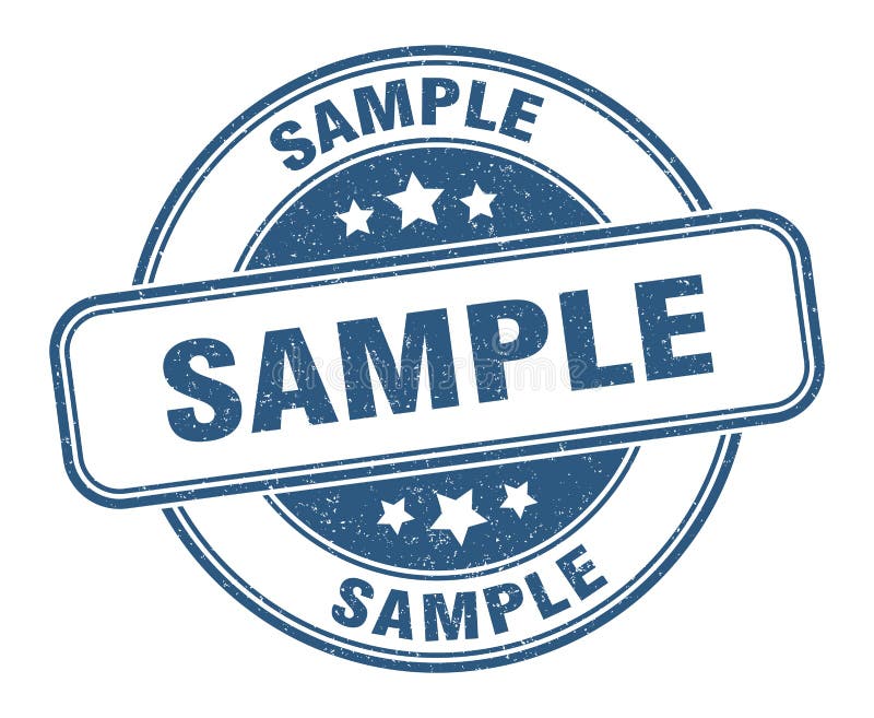 Sample Stamp. Sample Round Grunge Sign Stock Vector - Illustration of ...