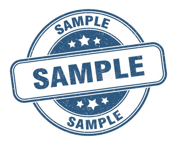 Sample Stamp. Sample Round Grunge Sign Stock Vector - Illustration of ...