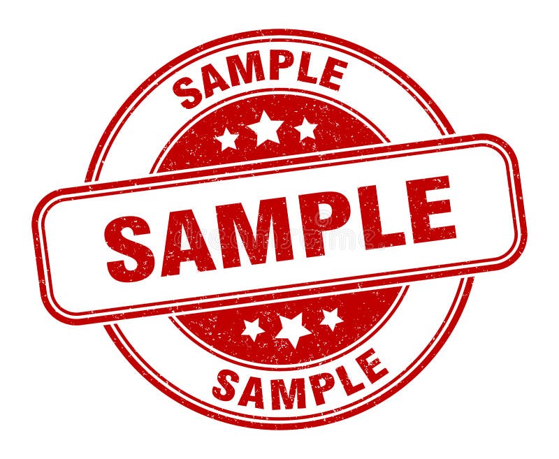 Sample Stamp. Sample Round Grunge Sign Stock Vector - Illustration of ...