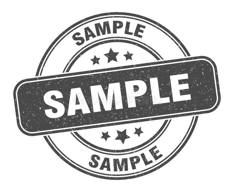 Sample Stamp. Sample Round Grunge Sign Stock Vector - Illustration of ...