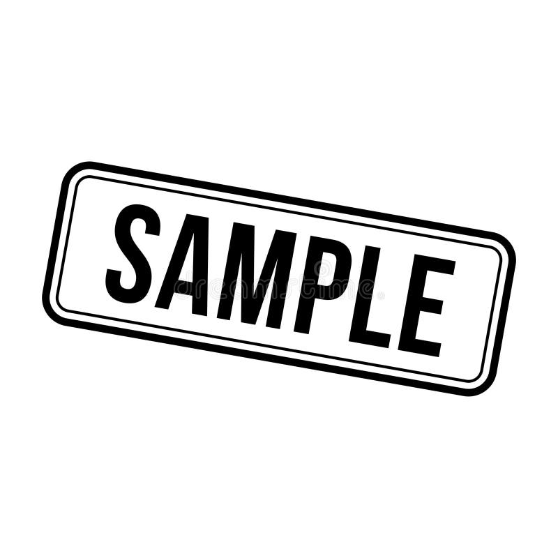 Sample Stamp, Sample Grunge Square Sign Stock Vector - Illustration of ...