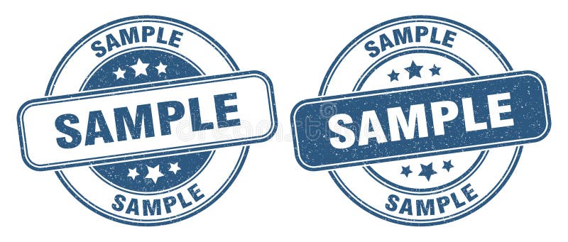 Sample Stamp. Sample Square Grunge Sign Stock Vector - Illustration of ...
