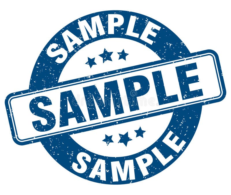 Sample Stamp. Sample Label. Round Grunge Sign Stock Vector ...