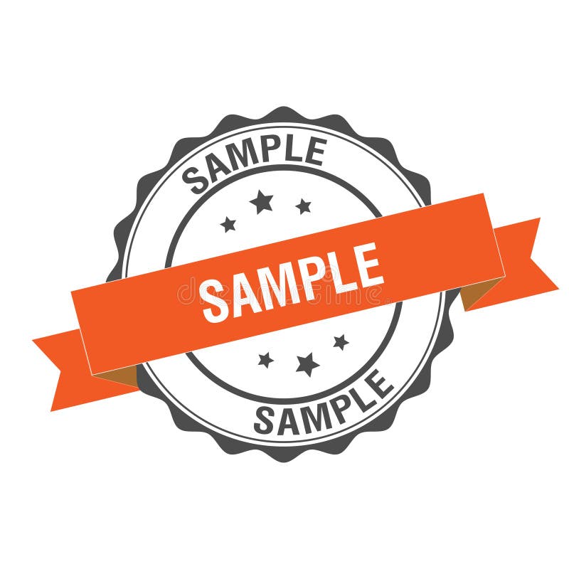 Sample stamp illustration stock vector. Illustration of text - 107431562