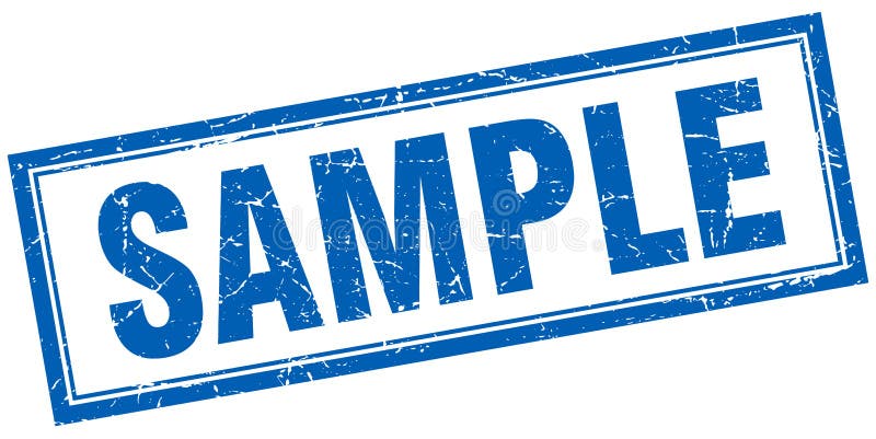 Sample stamp stock vector. Illustration of rubber, white - 125218145