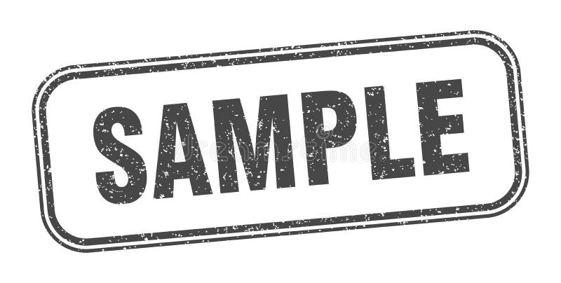 Sample Stamp. Sample Square Grunge Sign Stock Vector - Illustration of ...