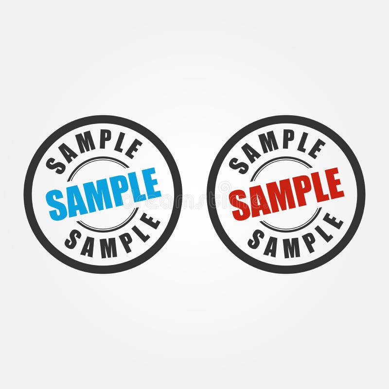 Sample stamp stock illustration. Illustration of background - 18872473