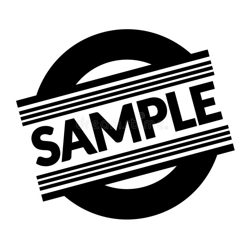 Sample Text rubber stamp stock vector. Illustration of individual ...