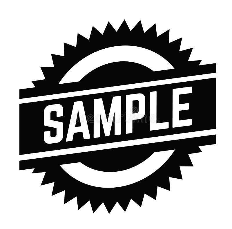 Sample stamp rubber grunge stock illustration. Illustration of grunge ...