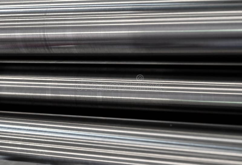 Steel Rollers Ready for Sheet Metal Rolling Stock Photo - Image of ...