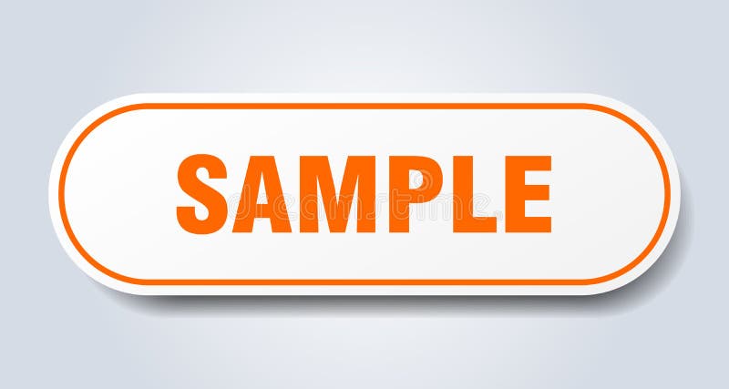 Sample sticker. stock vector. Illustration of badge - 153273462