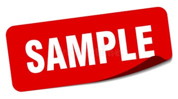 Sample Sticker. Sample Label Stock Vector - Illustration of sample ...