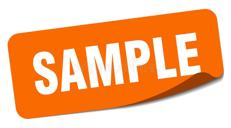 Sample sticker. stock vector. Illustration of sample - 153380539