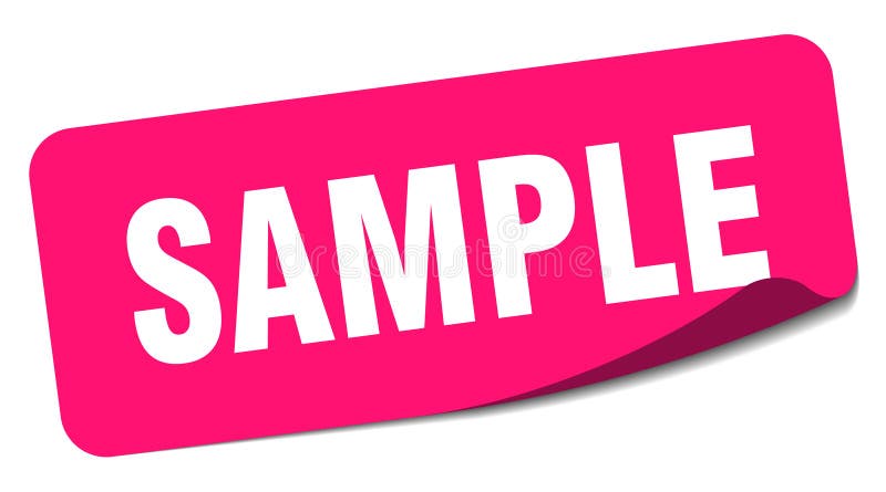Sample Sticker. Sample Label Stock Vector - Illustration of sample ...