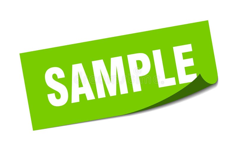 Sample sticker. stock vector. Illustration of badge - 153273462