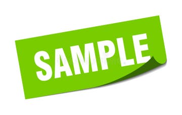Sample sticker. stock vector. Illustration of sample - 153380539