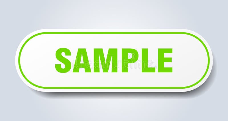 Sample sticker. stock vector. Illustration of template - 153373177