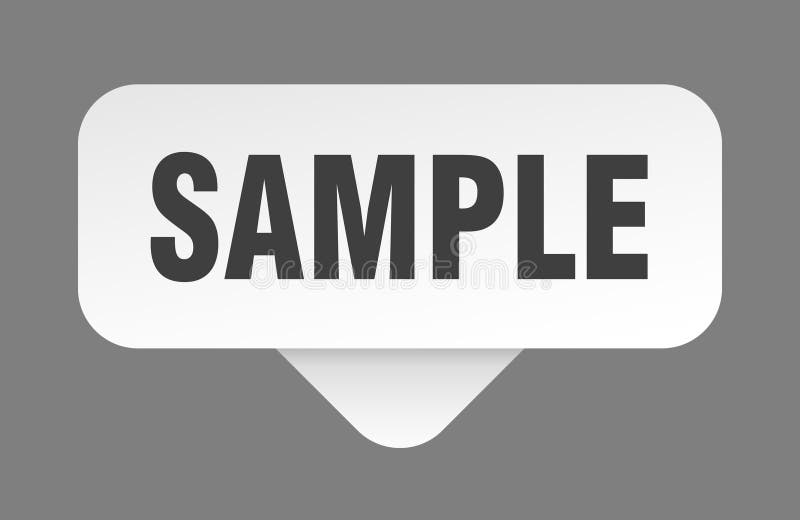 Sample sticker. stock vector. Illustration of template - 153373177