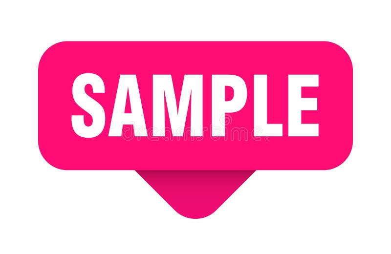 Sample sticker. stock vector. Illustration of template - 153373177