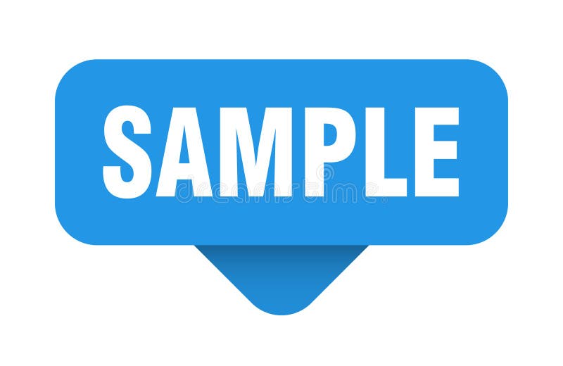 Sample sticker. stock vector. Illustration of template - 153373177