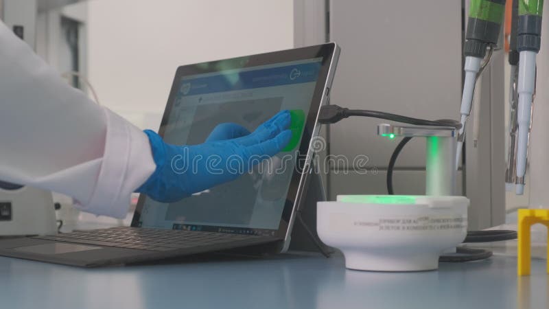 A Sample of a Substance is Observed Under a Microscope in a Laboratory ...