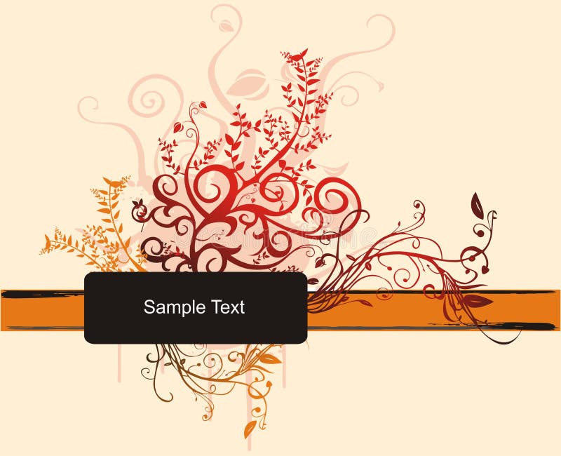 Sample Text stock vector. Illustration of decorative, maple - 3840168