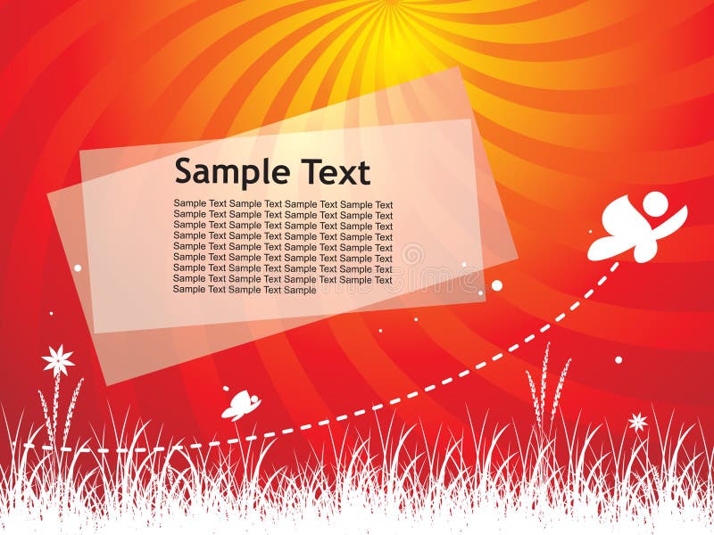 Sample text stock vector. Illustration of orange, illustrations - 7271217
