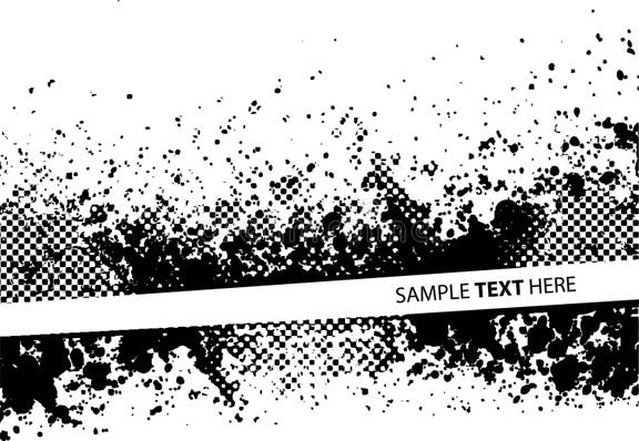 Sample text here stock vector. Illustration of drip, isolated - 6760013