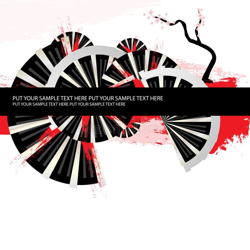 Sample Text Japanese Background Stock Vector - Illustration of movie ...