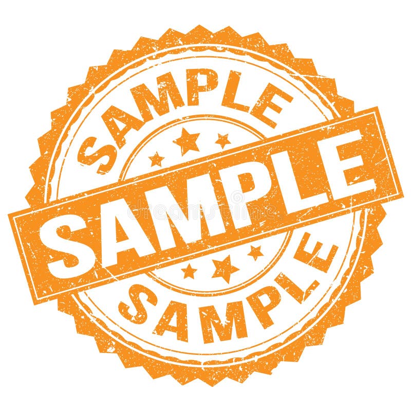 SAMPLE Text on Green Rectangle Stamp Sign Stock Illustration ...