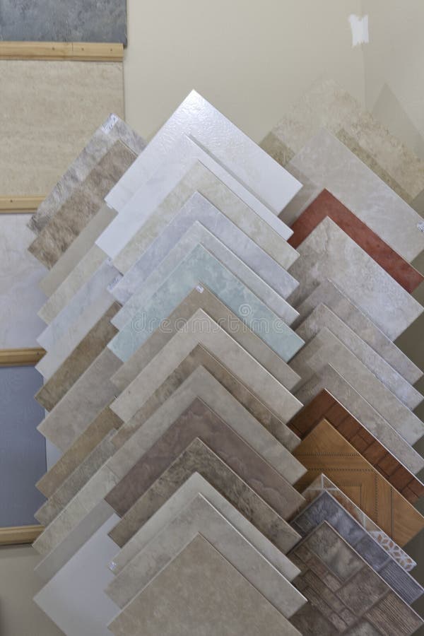 Sample Tiles on Display in Store Stock Image - Image of indoors, home ...