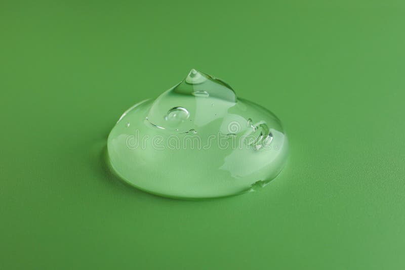 Sample of Transparent Gel on Green Background Stock Image - Image of ...