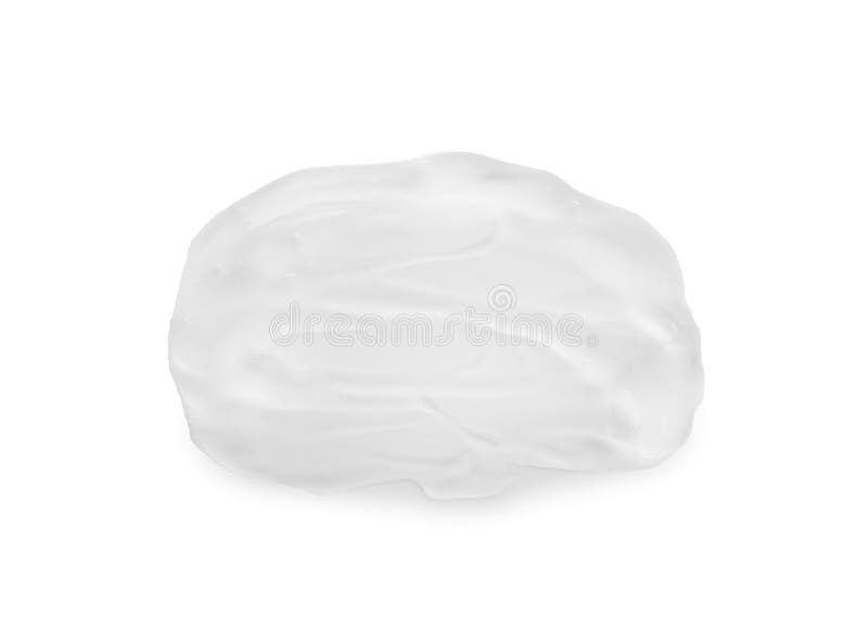 Sample of Transparent Gel Isolated on White, Top View Stock Photo ...