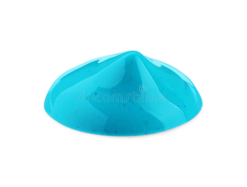 Sample of Turquoise Paint on White Background Stock Image - Image of ...