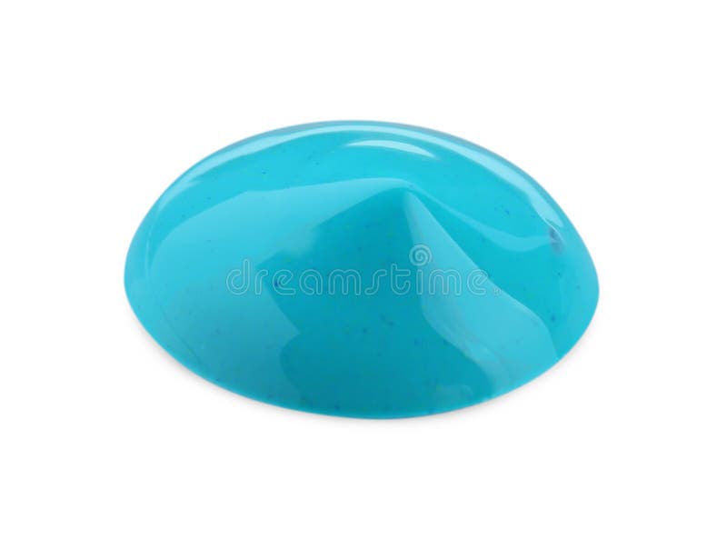 Sample of Turquoise Paint on White Background Stock Image - Image of ...