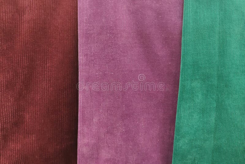 Sample of Velvet Textile Various Colors Catalog and Swatch of Fabric ...