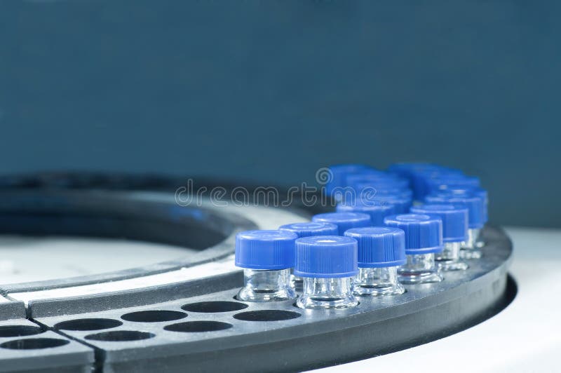 Sample Vial in Instruemtal Analysis Tray Stock Image - Image of mass ...