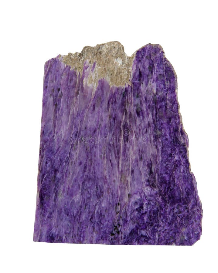 The Sample Of A Violet Mineral Stock Photo - Image of fibrous, material ...