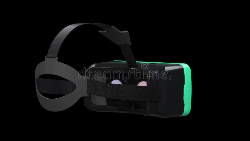 Sample VR Headset 360 Rotation Loop Stock Video - Video of accessories ...