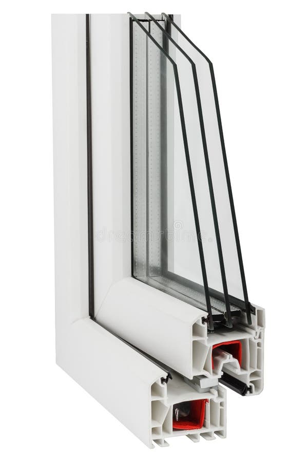 Sample of window profile stock photo. Image of installation - 91133648