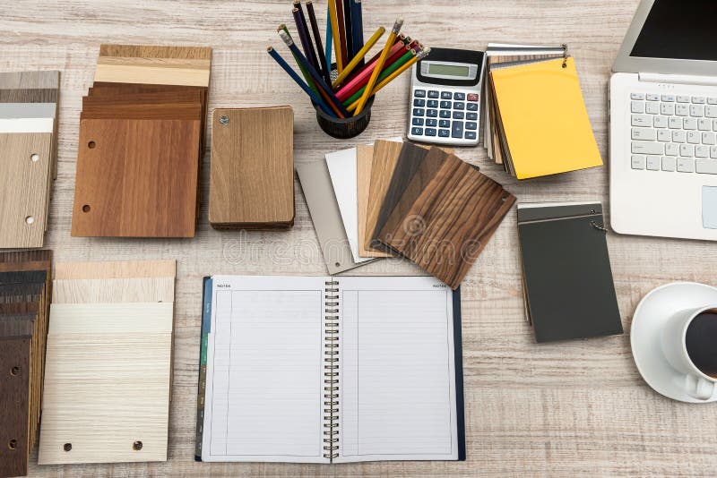 Sample of Wood Laminated Chipboard with Empty Notepad for Furniture ...