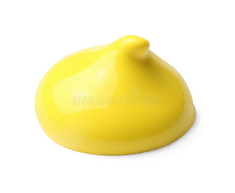 Sample of Yellow Paint on White Background Stock Photo - Image of ...