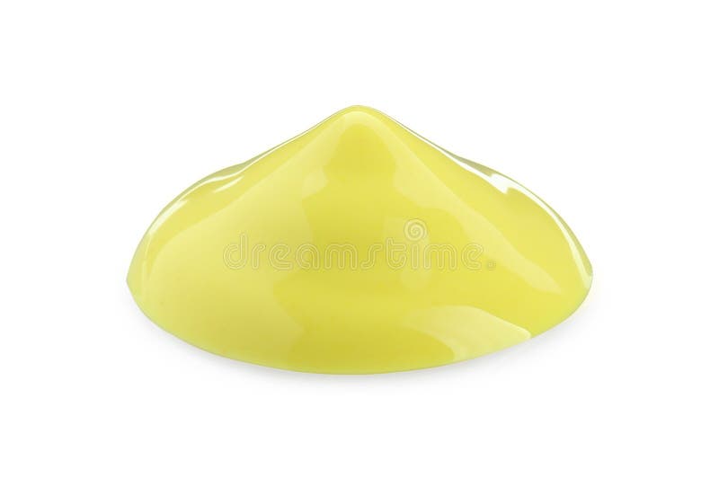 Sample of Yellow Paint on White Background Stock Photo - Image of ...