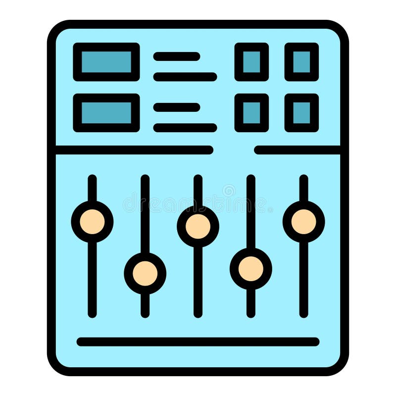 Sampler Synthesizer Icon Vector Flat Stock Vector - Illustration of ...