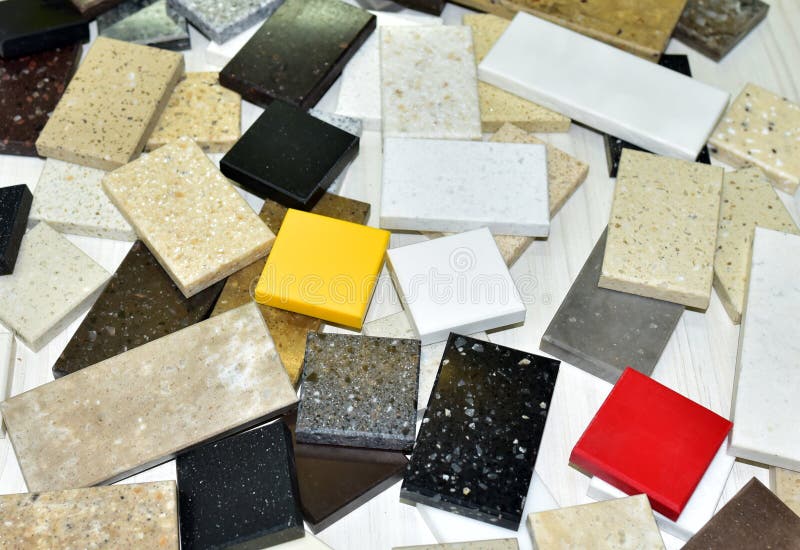 Samples of Acrylic Artificial Stone for Countertops. Artificial Stone ...