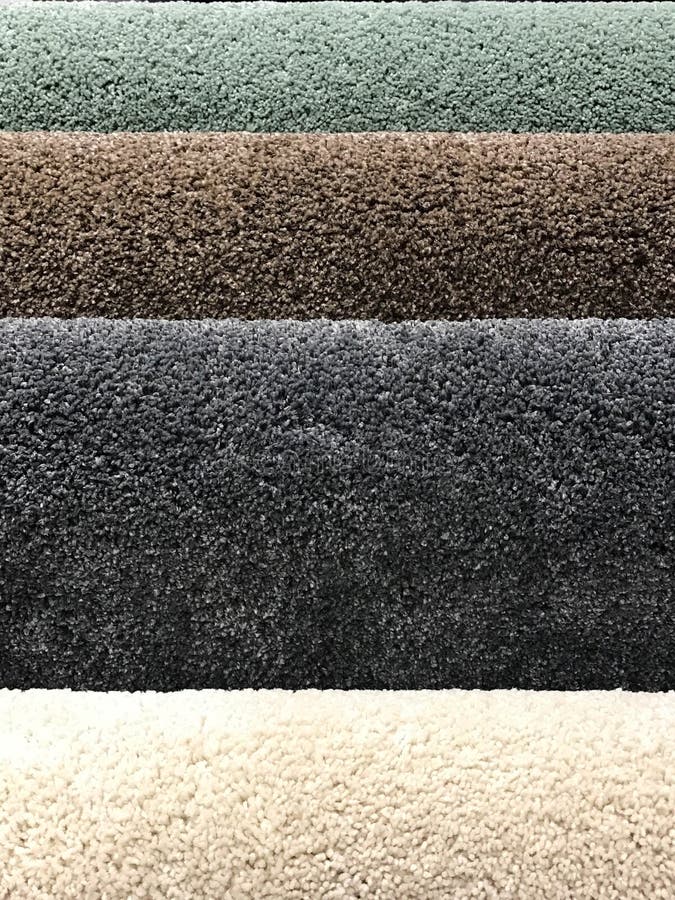 Samples of carpet in roll stock image. Image of roll - 100587561