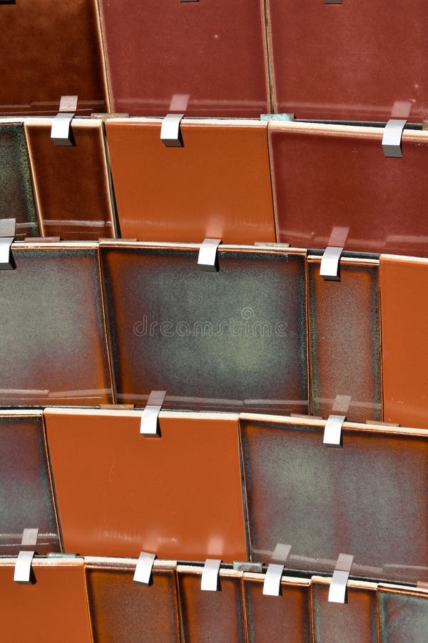 Samples of Ceramic Tiles Fragment on the Wall Stock Photo - Image of ...